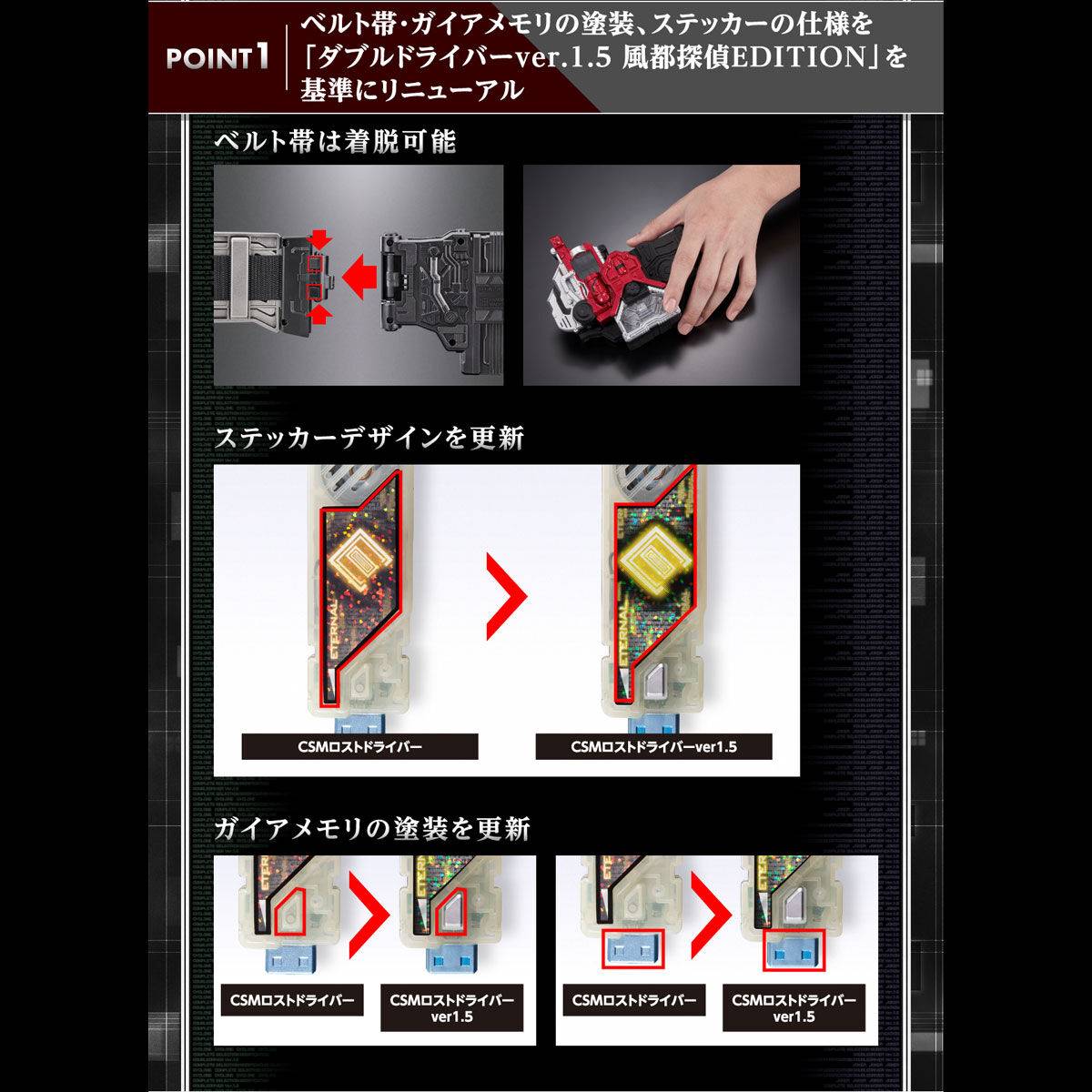 Complete Selection Modification CSM Lost Driver Ver 1.5 (Kamen Rider W ...